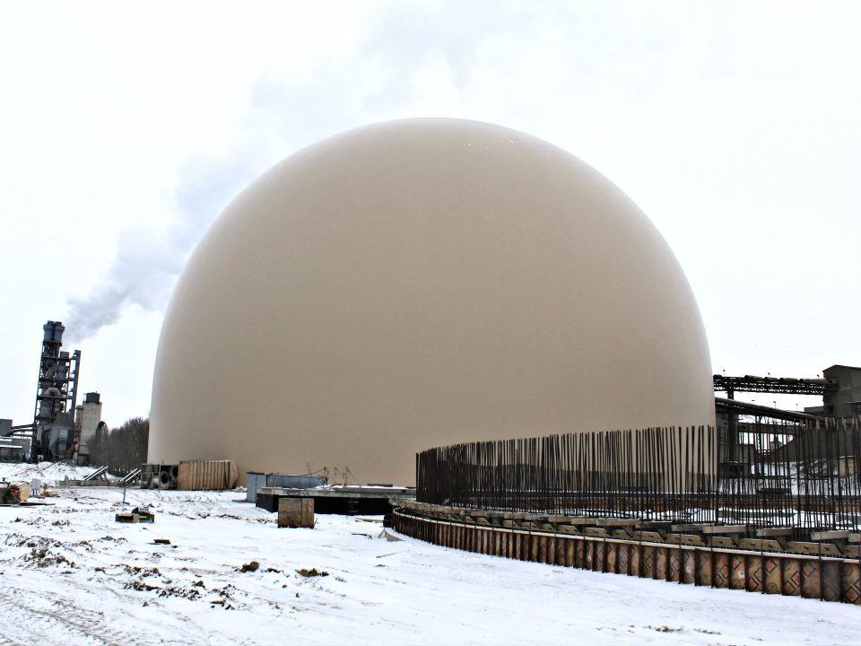 CEMEX Cement Plant - Clinker Bulk Storage - Poland - Dome Technology